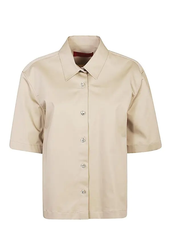 THE LATEST Ben Cotton Shirt - Beige