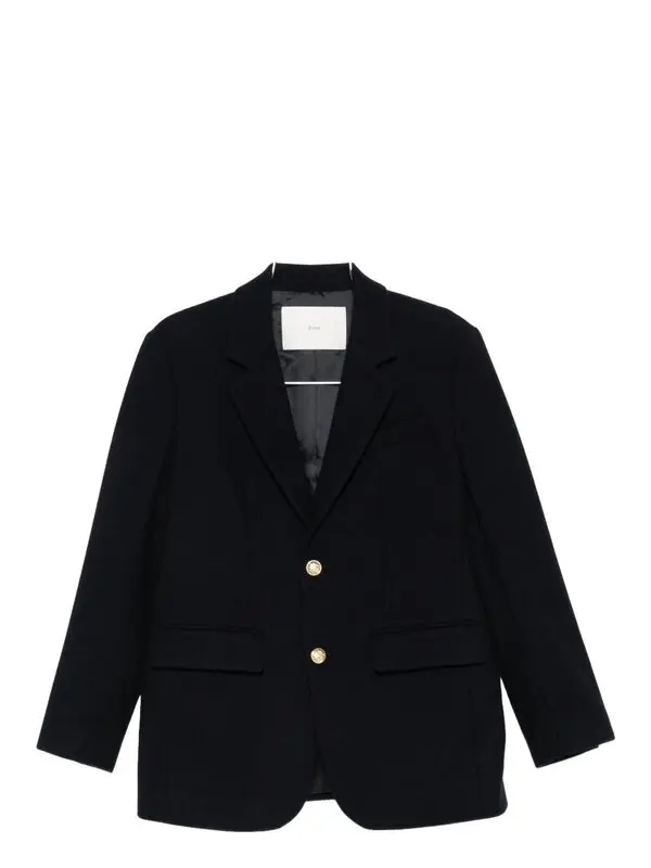 DUNST Wool Single-breasted Jacket - Blue
