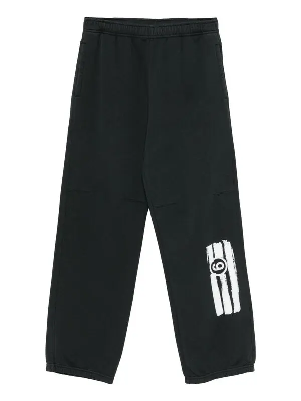 MAISON MARGIELA Logo Cotton Sweatpants - Black