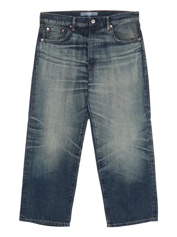 Junya Watanabe Cropped Denim Jeans - Blue