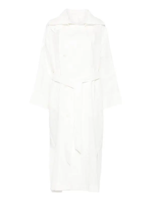 Issey Miyake Long Coat - White
