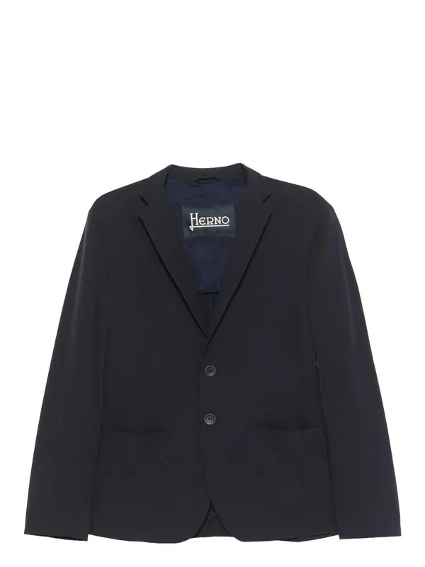 Herno Single-breasted Jacket - Blue