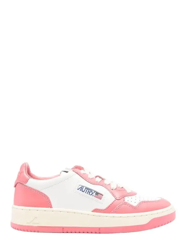 AUTRY Medialist Low Leather Sneakers - Orange