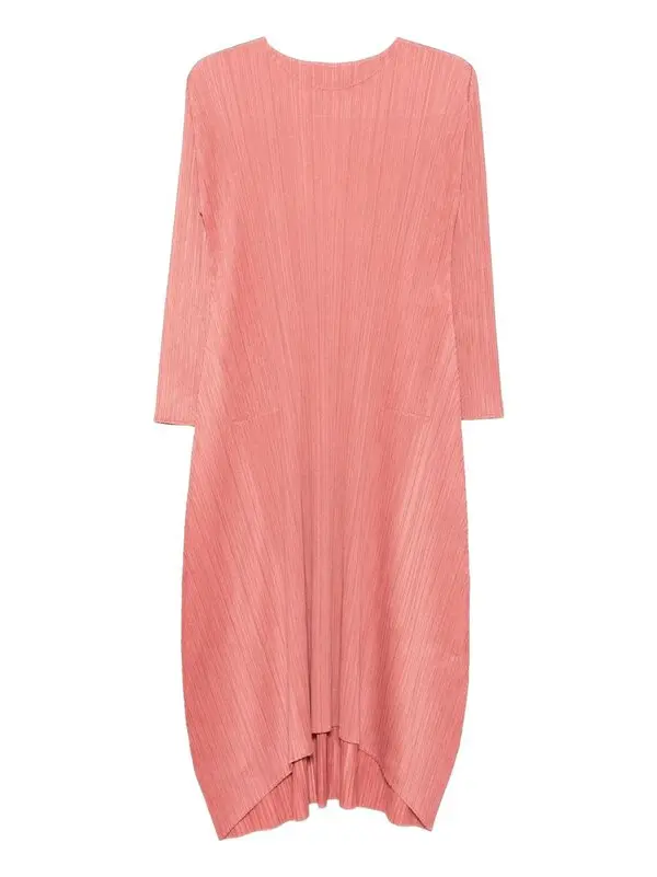 Issey Miyake Pleated Long Dress - Pink