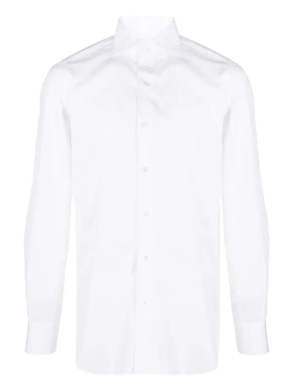 FINAMORE 1925 Napoli Cotton Shirt - White