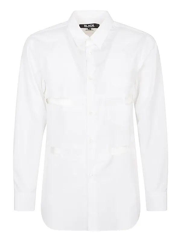 Comme Des Garçons Cotton Overshirt - White