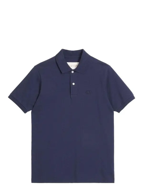 Valentino Garavani Cotton Polo Shirt - Blue
