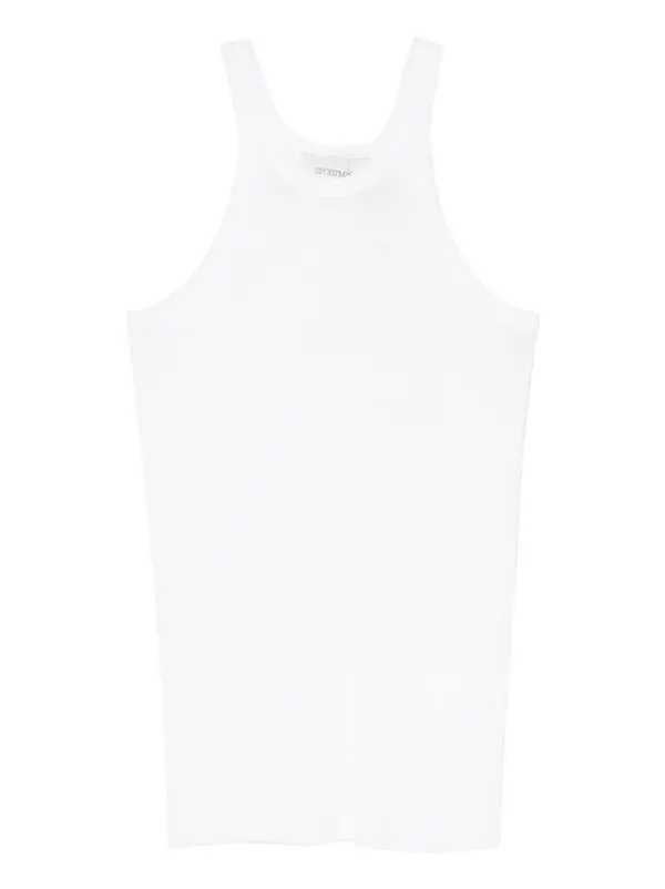 Sportmax Cotton Tank Top - White