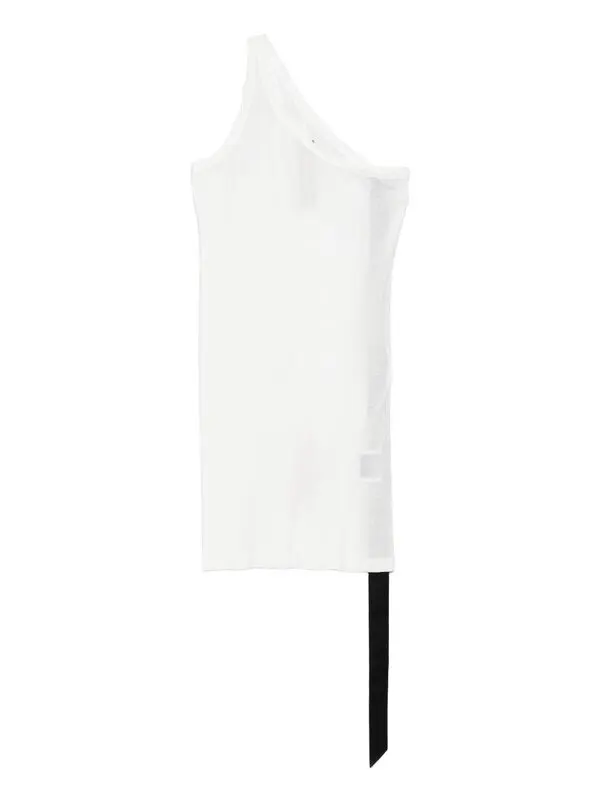 Rick Owens Cotton One-shoulder Top - White