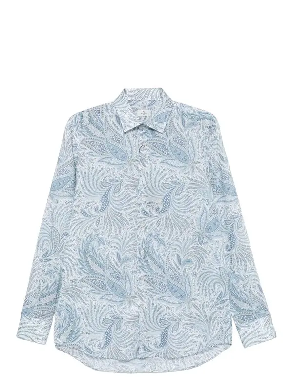 Etro Printed Shirt - Sky Blue