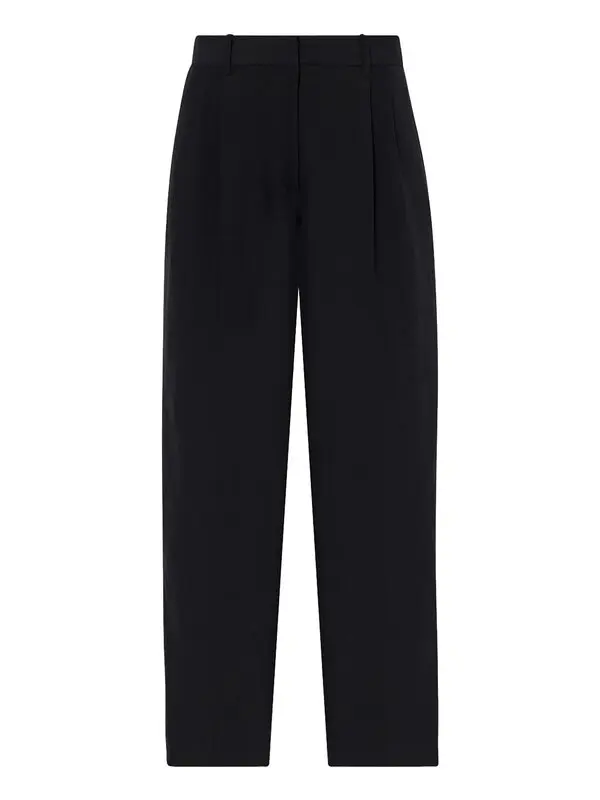 THE ROW Lilas Wool Blend Trousers - Black