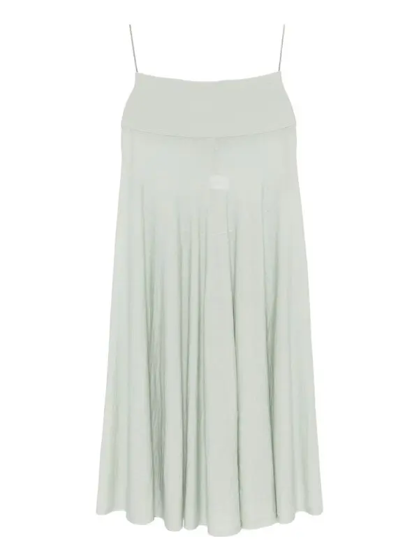 Alaïa Long Wool Skirt - Green
