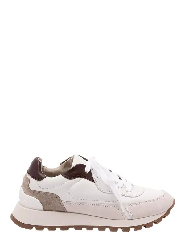 Brunello Cucinelli Leather Sneakers - White