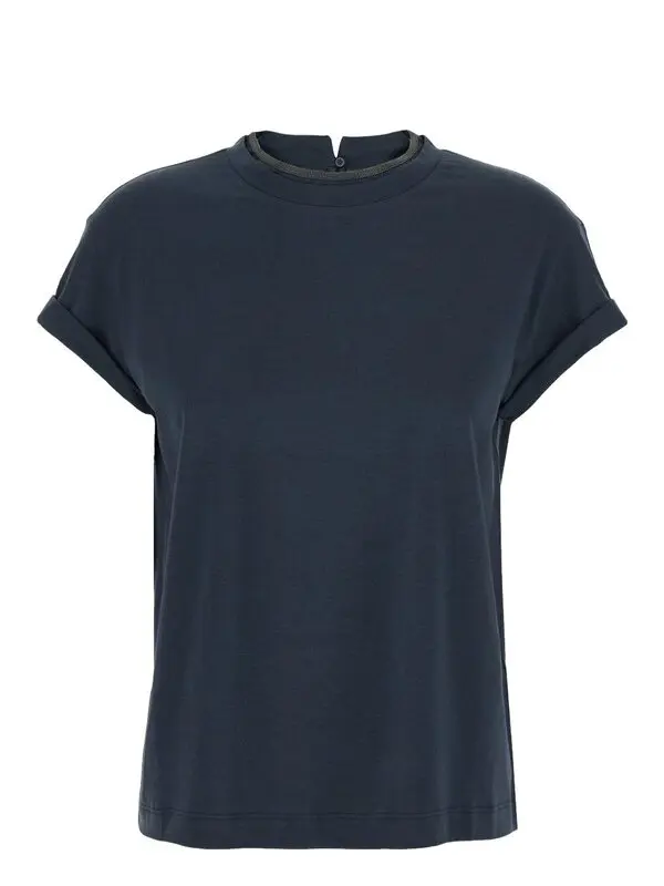 Brunello Cucinelli Cotton T-shirt - Blue