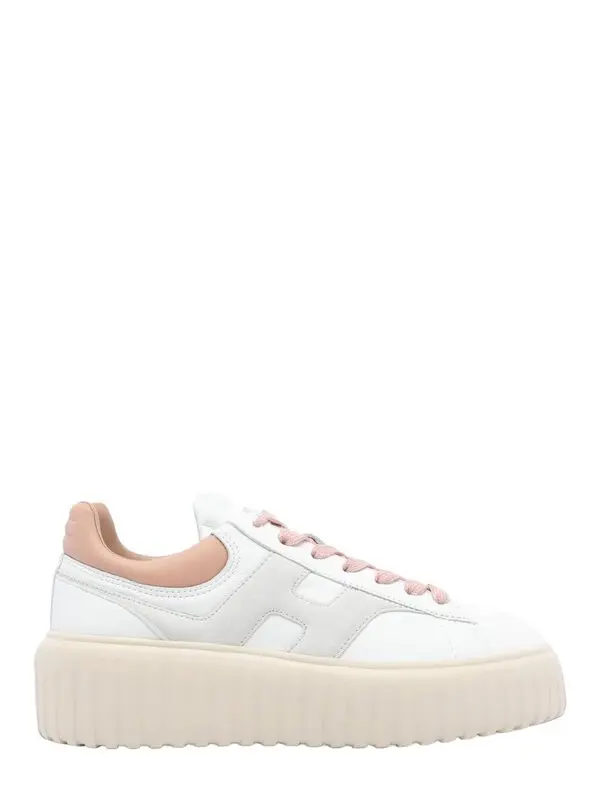 Hogan H-stripes Leather Sneakers - Pink