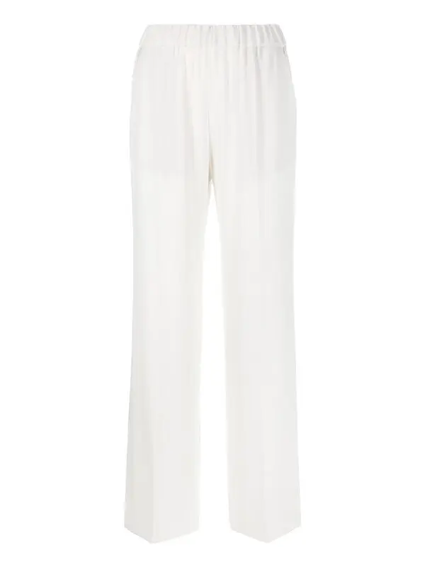 Alberto Biani Cady Elasticated Trousers - White