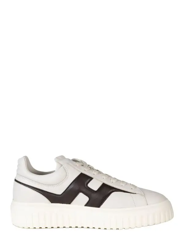 Hogan H-stripes Leather Sneakers - Brown
