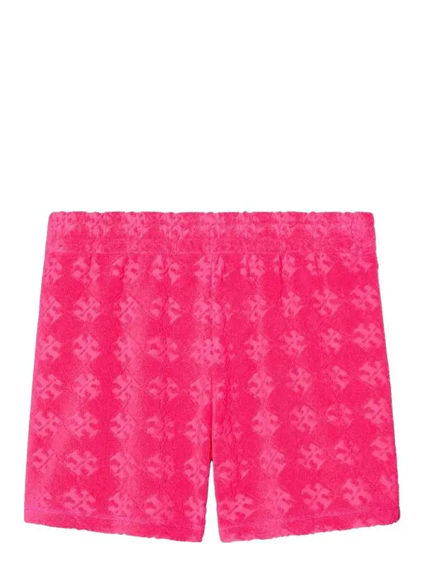 Tory Burch Logo Cotton Shorts - Pink