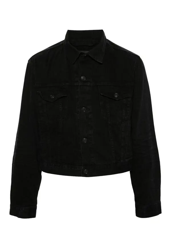 Balenciaga Denim Cotton Jacket - Black