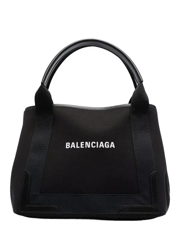 Balenciaga Cabas Small Canvas Tote Bag - Black