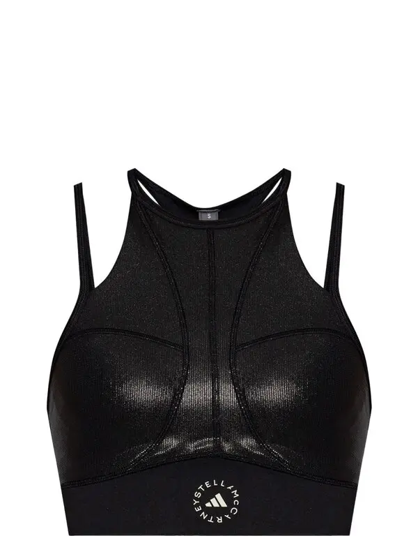 Adidas By Stella McCartney Logo Gym Bra - Black