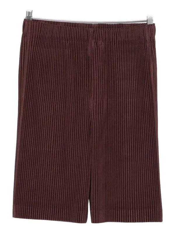 Issey Miyake Pleated Shorts - Brown