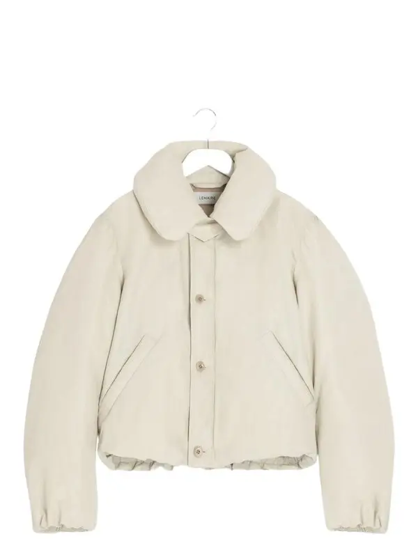 LEMAIRE Short Puffer Jacket - White