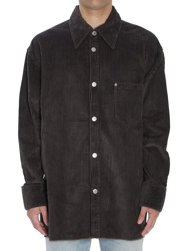 Ami Cotton Overshirt - Grey