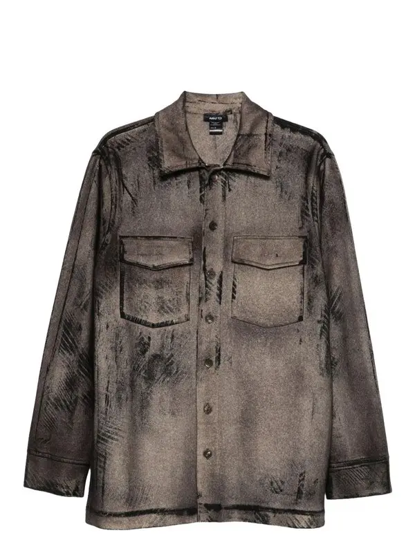Avant Toi Wool And Cashmere Blend Shirt - Brown