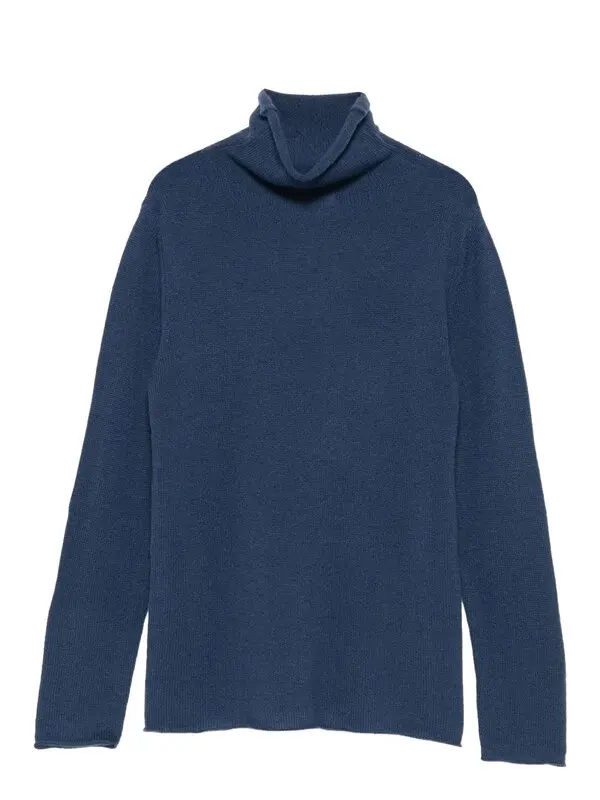 BEYOU Cashmere Turtleneck Sweater - Sky Blue