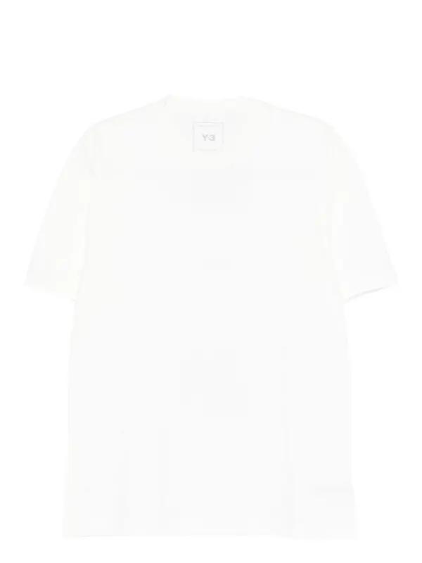 Y3 Logo Cotton T-shirt - White