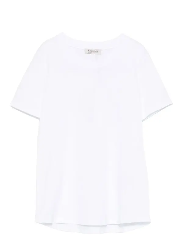 Max Mara Logo Cotton T-shirt - White