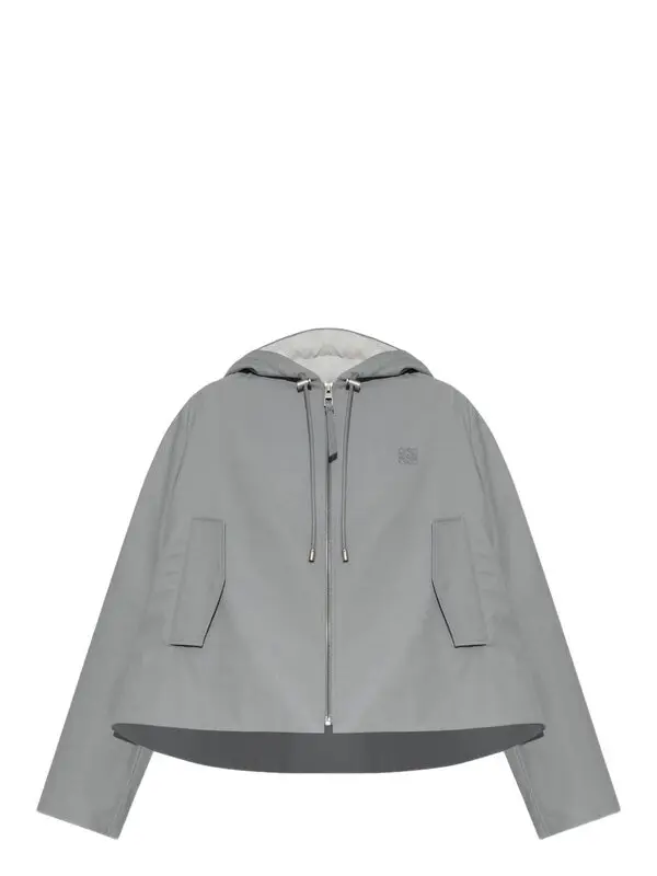 Loewe Logo Cotton Blouson Jacket - Grey
