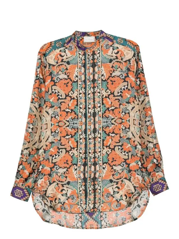 PIERRE-LOUIS MASCIA Printed Silk Shirt - Multi