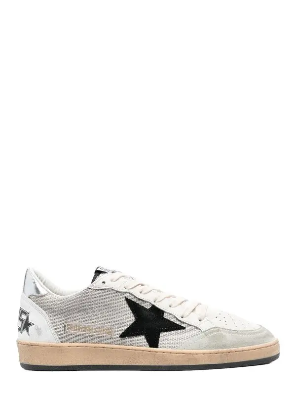Golden Goose Ball Star Leather Sneakers - Grey
