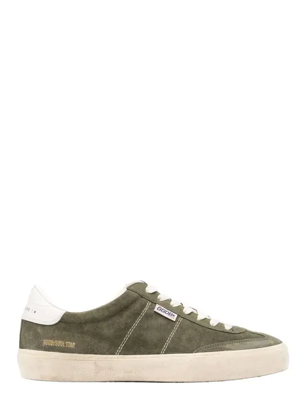 Golden Goose Soul-star Leather Sneakers - Green