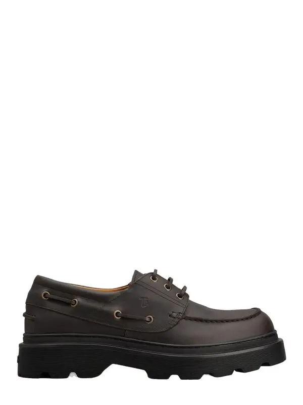 TOD'S Leather Loafers - Brown