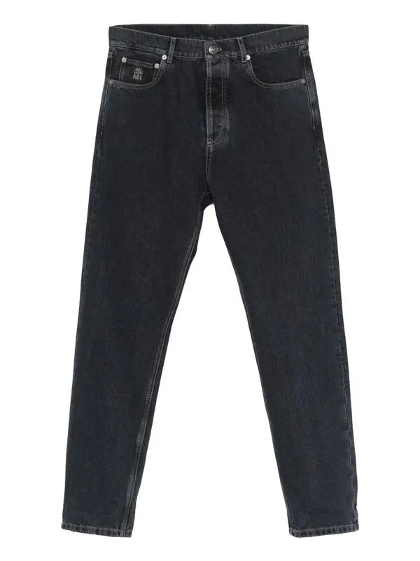 Brunello Cucinelli Denim Cotton Jeans - Grey