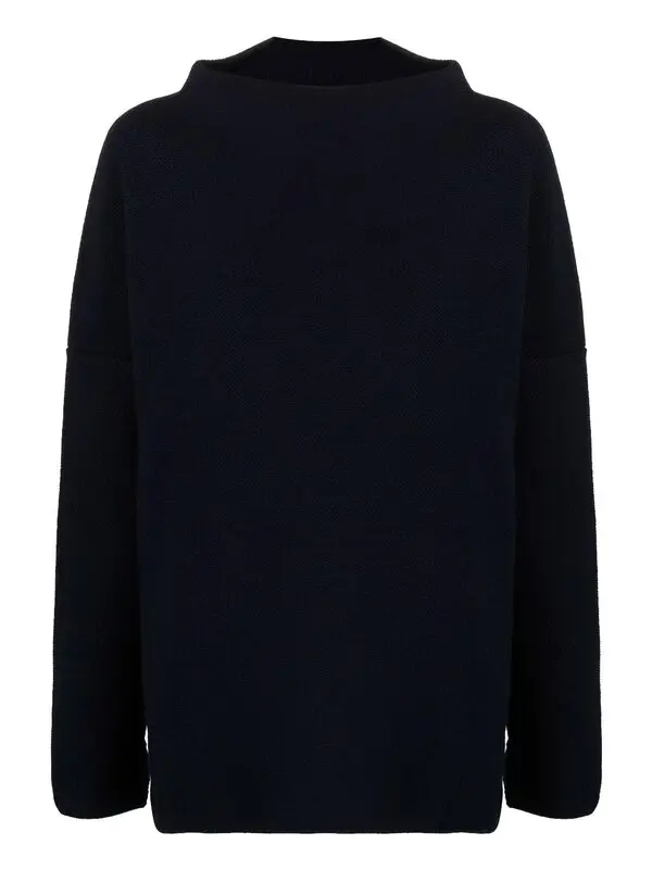 DANIELA GREGIS Wool Turtleneck Sweater - Blue