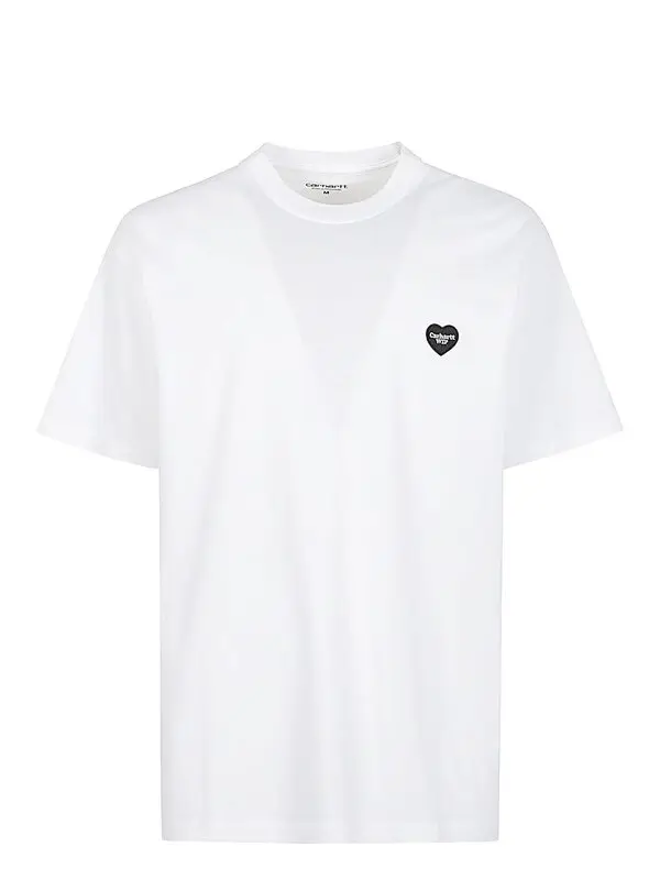 Carhartt Work In Progress Logo Cotton T-shirt - White