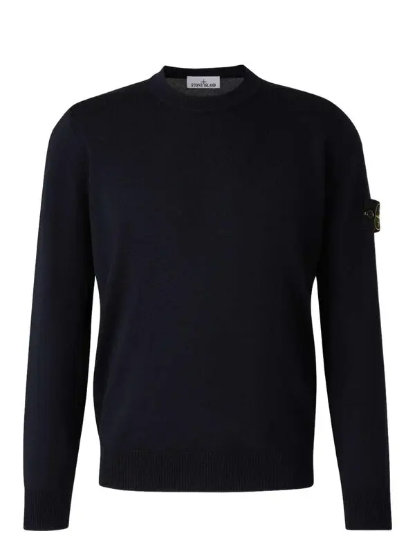 Stone Island Wool Crewneck Sweater - Blue