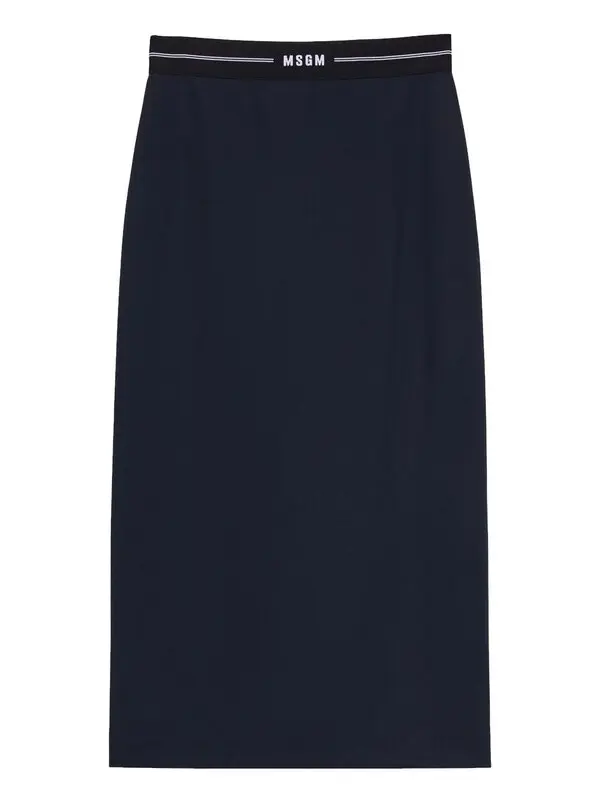 MSGM Wool Skirt - Blue