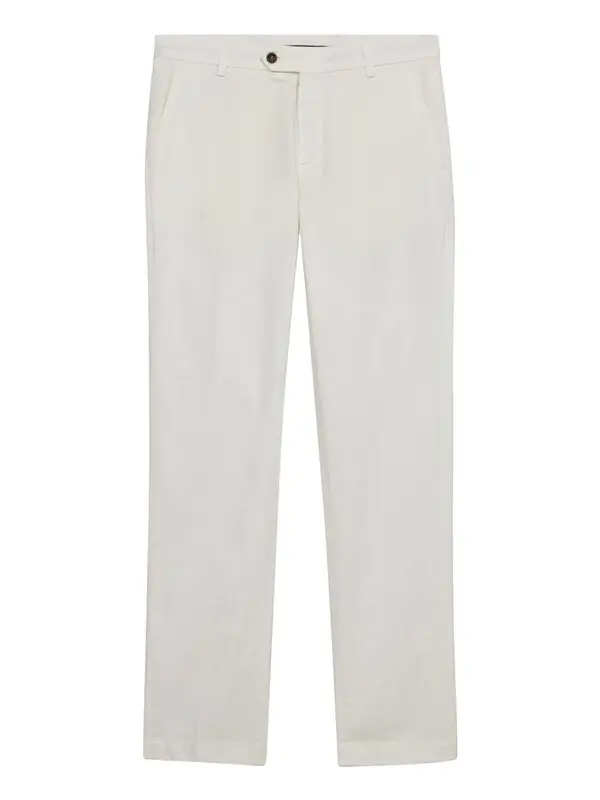 Brooks Brothers Cotton Trousers - White