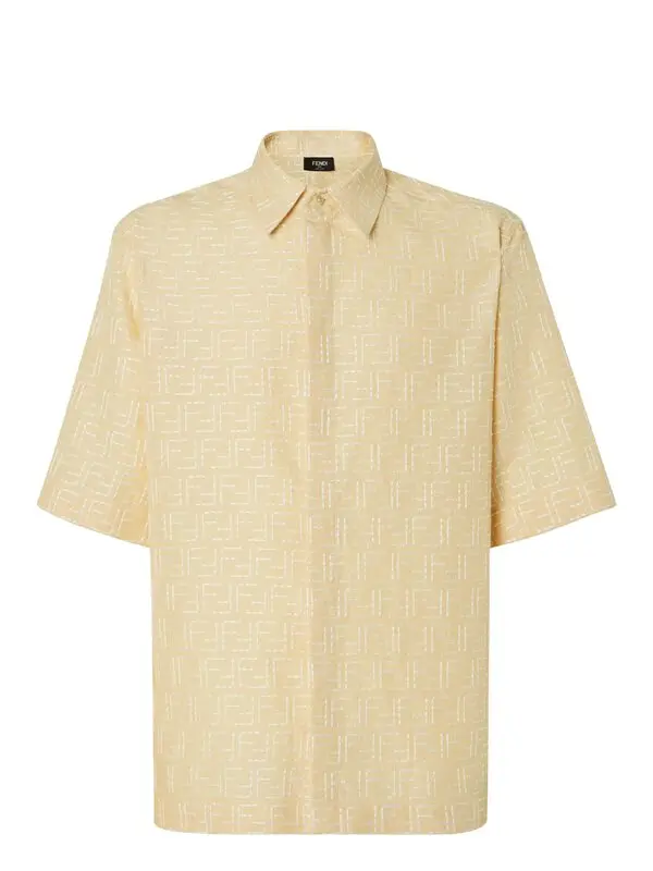 Fendi Ff Jacquard Shirt - Yellow