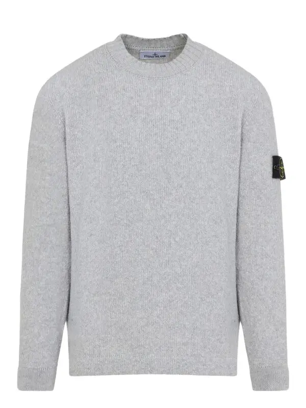Stone Island Wool Blend Crewneck Sweater - Grey