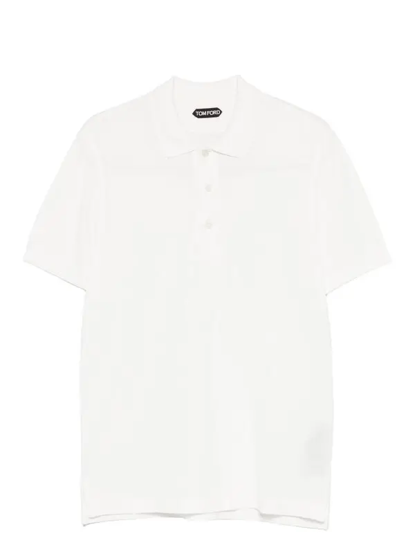 TOM FORD Piquet Polo - White