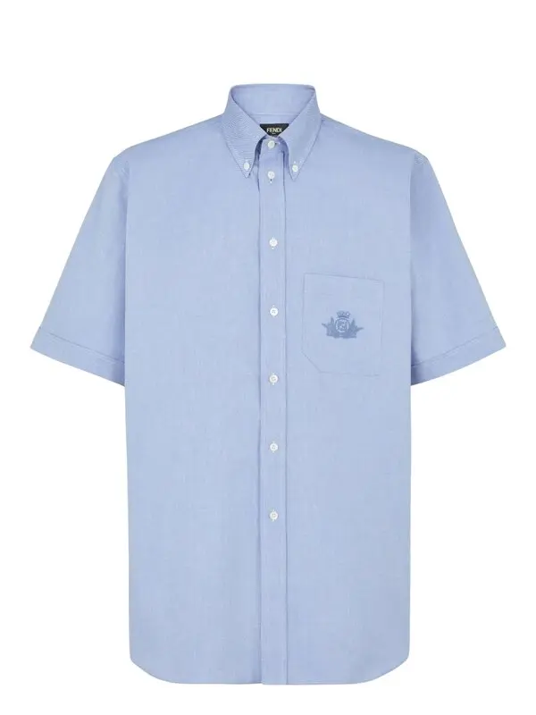 Fendi Cotton Shirt - Sky Blue