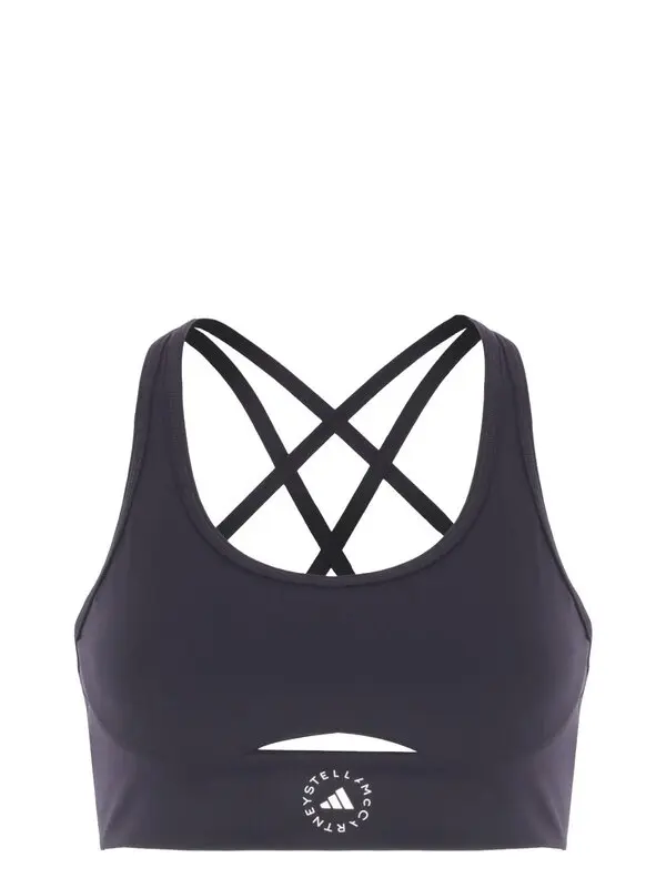Adidas By Stella McCartney Logo Gym Bra - Black
