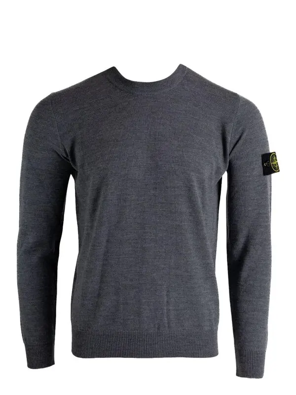 Stone Island Wool Crewneck Sweater - Grey
