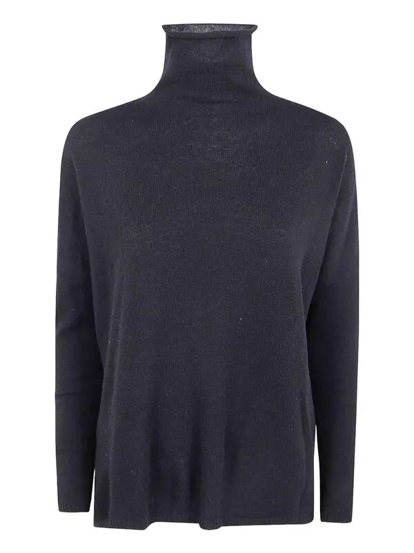 BASE Wool Turtleneck Sweater - Black